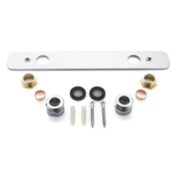 Highlife Bathrooms Shower Fixing Plate Chrome - Screwfix