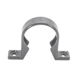 FloPlast Pipe Clips Grey 40mm 20 Pack - Screwfix