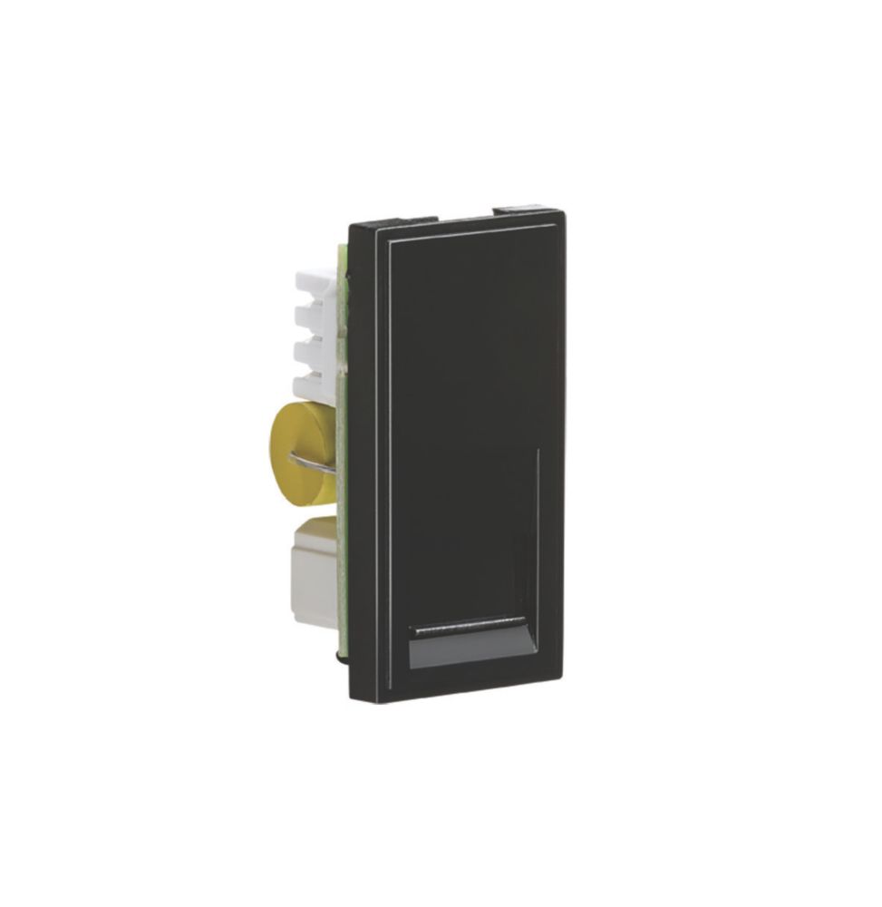 Knightsbridge Modular Master Telephone Socket Black with Black Inserts ...