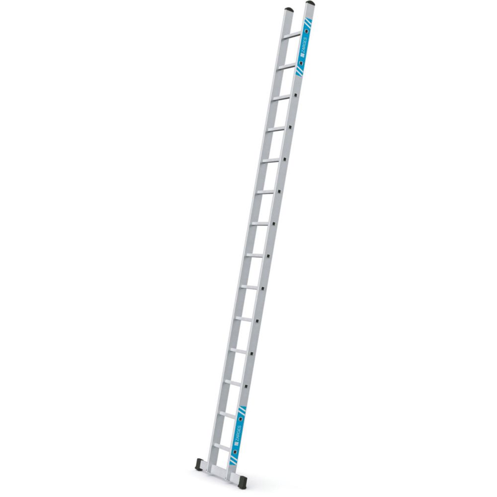Zarges Aluminium 4.17m 14 Rung Single Section Ladder - Screwfix