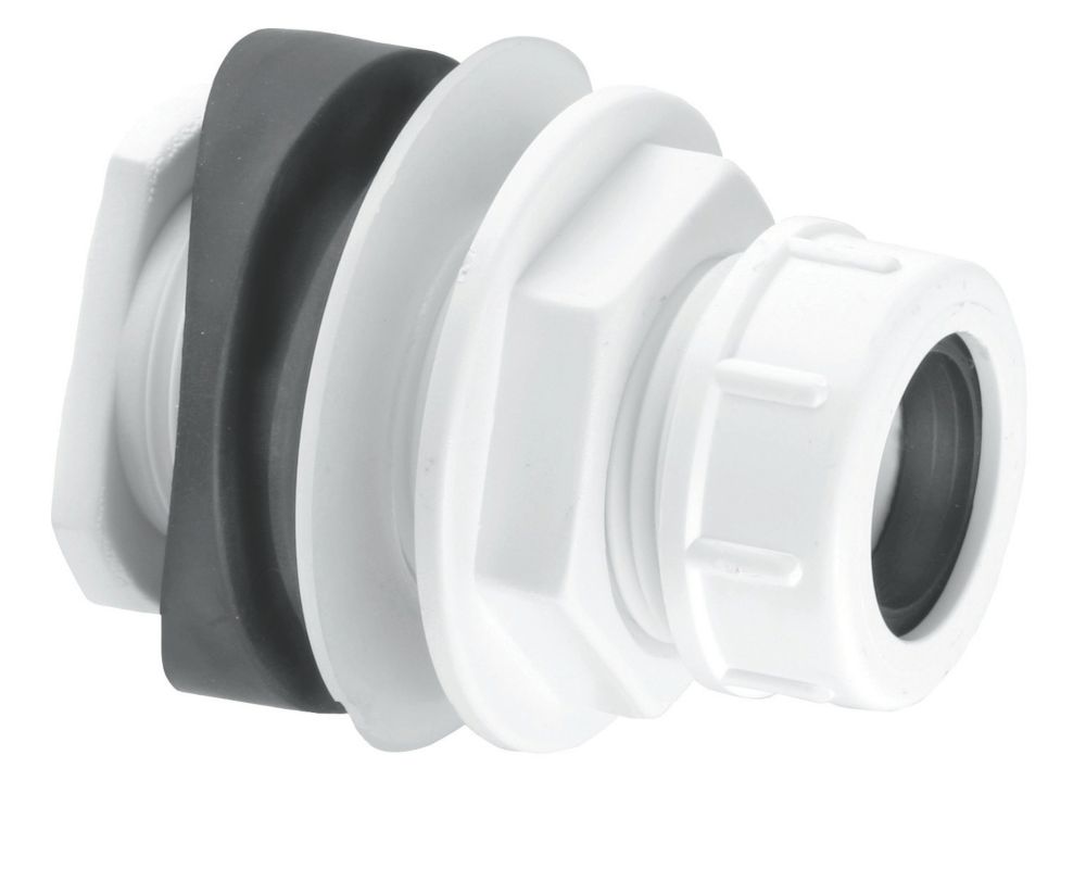McAlpine Boss Connector White 22mm | Soil Pipe Fittings | Screwfix.com
