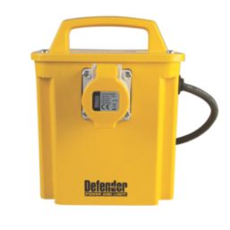 Defender 1.5kVA Intermittent Step-Down Transformer 230V/110V Yellow ...