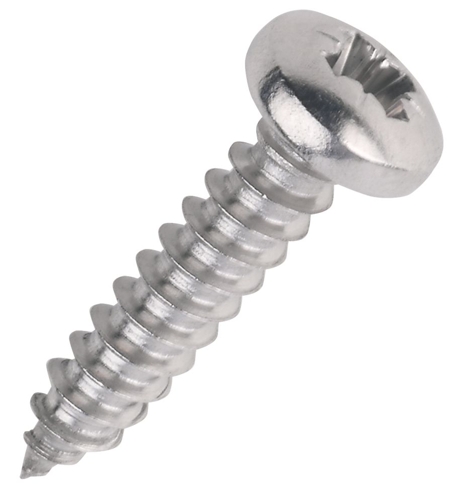 Easydrive PZ Pan Self Tapping Screws 8ga x 1/2" 100 Pack - Screwfix