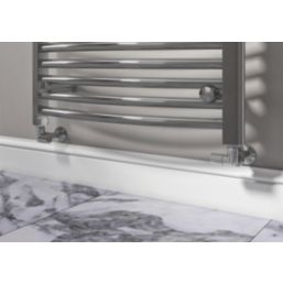 ETAL Rise 15mm x 1/2" Chrome Corner Designer Manual Radiator Valve Head ...