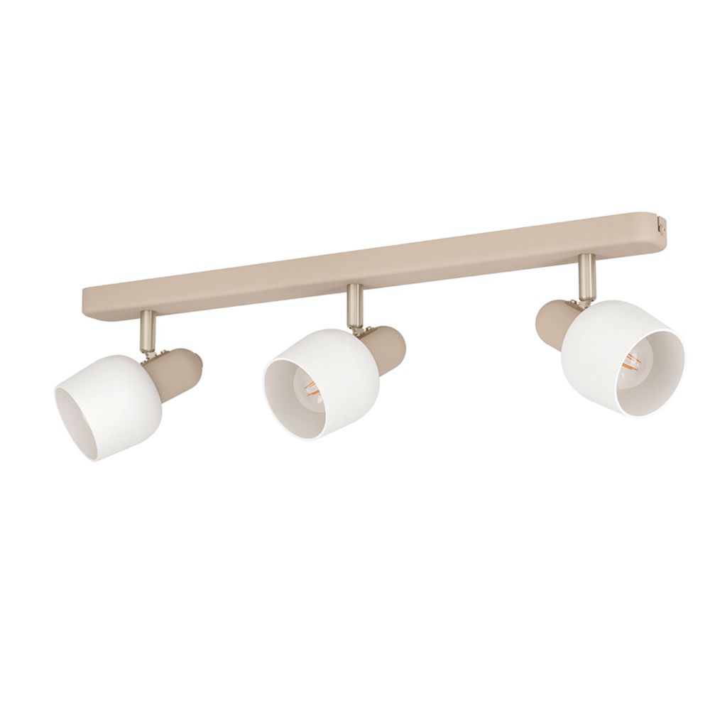 Eglo Corato 3-Light Ceiling Light Sandy/White - Screwfix