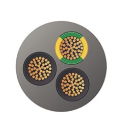 Time 3-Core YY Grey 2.5mm² Unscreened Control Cable 1m Coil - Screwfix