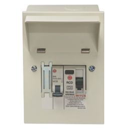 Wylex 4-Module 1-Way Populated Shower Consumer Unit - Screwfix