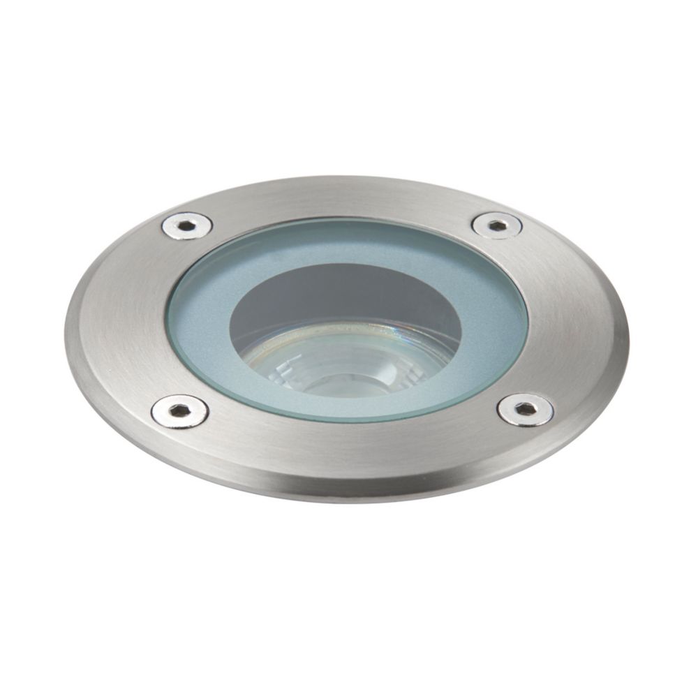 Saxby Pillar 105mm Outdoor Round Recessed Ground Light Polished ...
