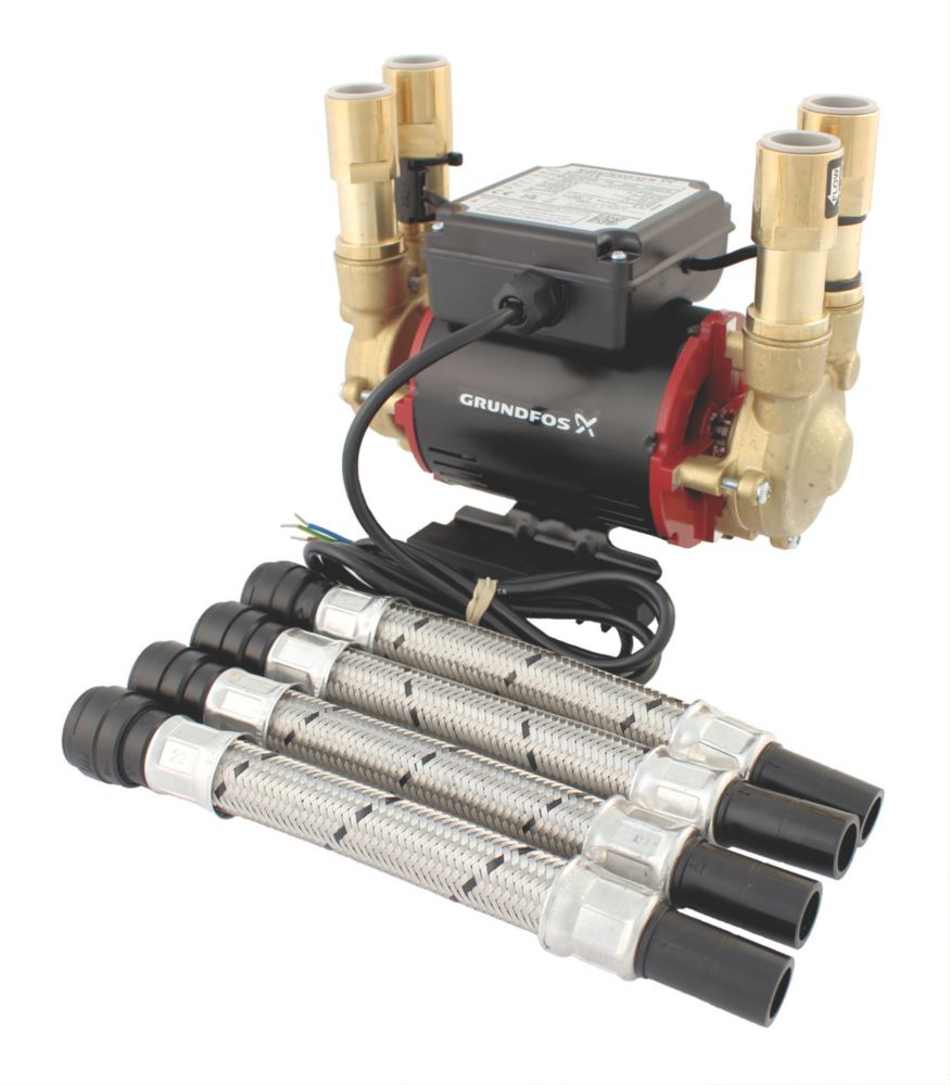 Grundfos STP-1.5 B Regenerative Twin Positive Head Shower Pump 1.5bar ...