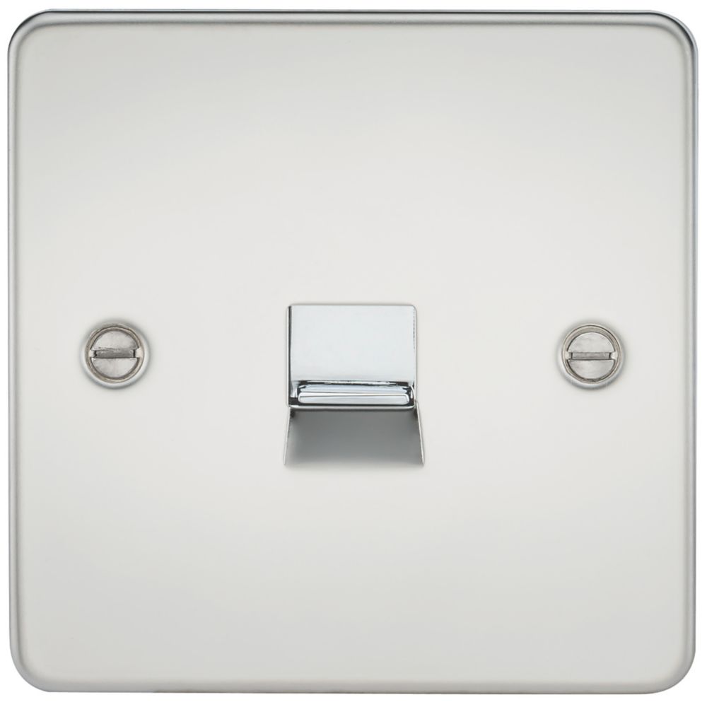 Knightsbridge 1-Gang Master Telephone Socket Polished Chrome - Screwfix