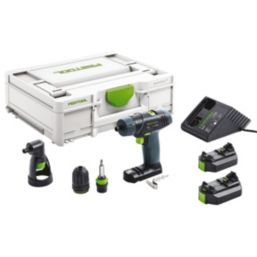 Festool TXS 10.8V 2 x 2.6Ah Li Ion Cordless Multipurpose Drill Screwfix