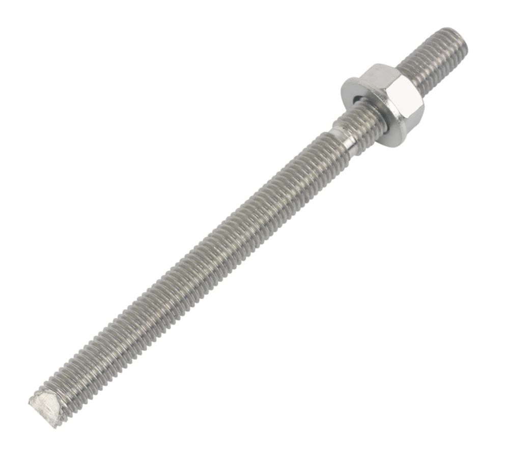 Rawlplug A4 Stainless Steel Threaded Rods M12 x 160mm 10 Pack - Screwfix