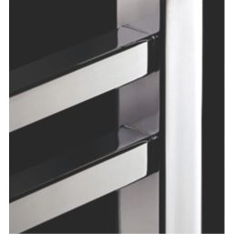 Kudox 900mm x 450mm 904BTU Chrome Flat Designer Towel Radiator - Screwfix