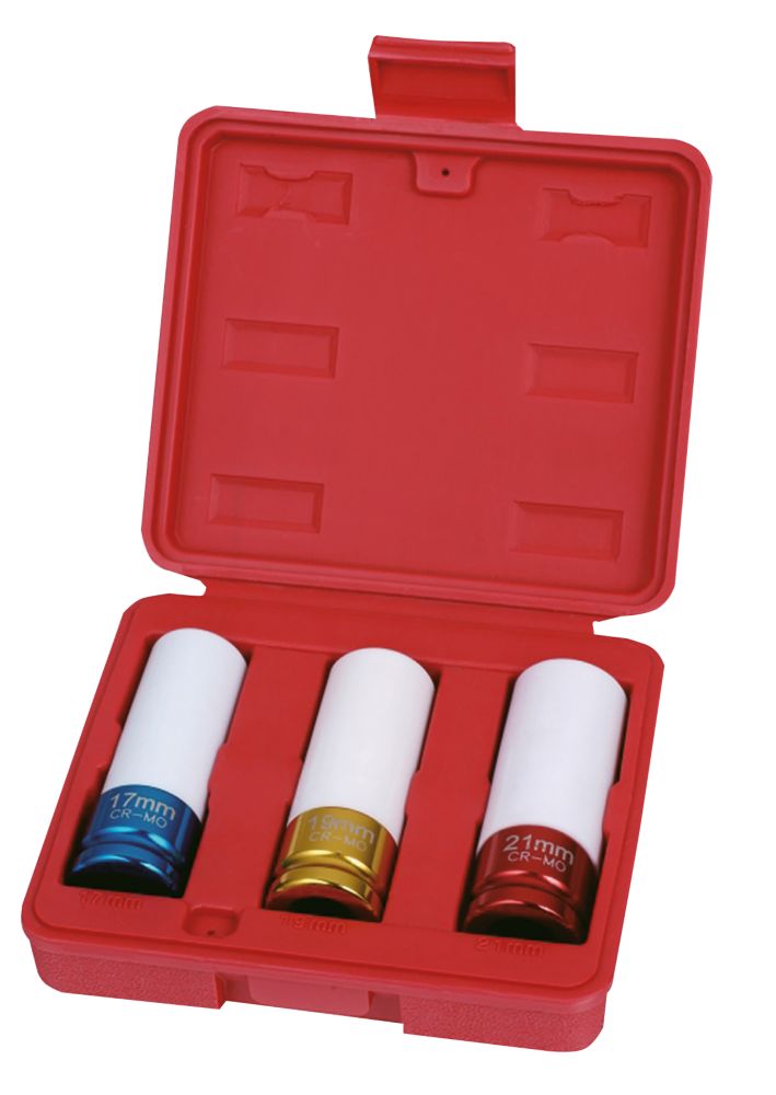 Hilka Pro-Craft 1/2" Drive Alloy Wheel Deep Impact Socket Set | Socket ...