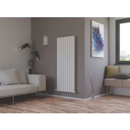 Ximax 1500mm x 595mm 4532BTU White Vertical Designer Radiator - Screwfix