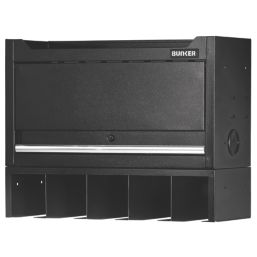Bunker Black Power Tool Wall Storage & Rack 680mm x 281mm x 535mm ...