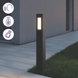 LAP Myko Davern 900mm Outdoor LED Post Light Black 20W 2000lm - Screwfix