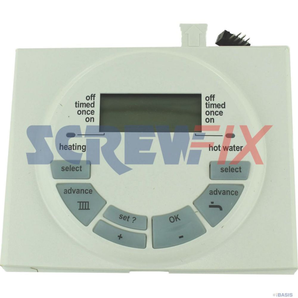 Worcester Bosch 87161066650 TWIN CHANNEL DIGITAL TIMER DT20 - Screwfix