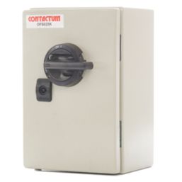 Contactum DFS025K 25A 3P+N+E Fused 3-Phase Enclosed Switch Fuse - Screwfix