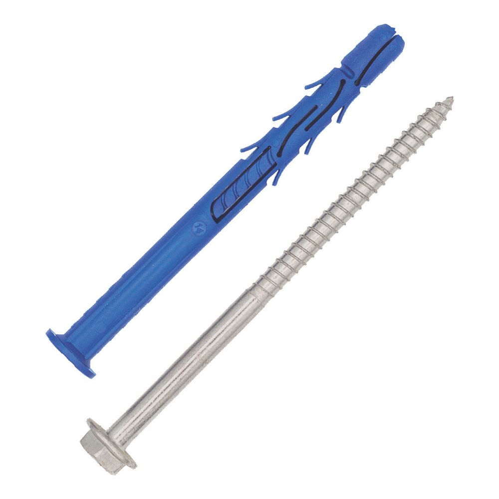 Rawlplug R-FF1A4 TX Frame Fixings with Hex Head Screws 10mm x 120mm 25 ...