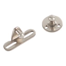 Essentials Satin Silver Top Box Stay Hinge Piston Support 270mm - Screwfix