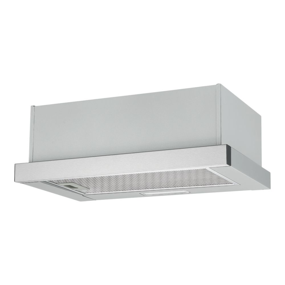Refurb Essentials Cooker Hood 598mm Stainless Steel - Screwfix