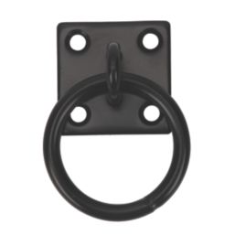 Essentials Steel Ring on Plates 50mm x 50mm 2 Pack - Screwfix