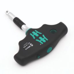 Wera 411 A 1/4" Square Ratcheting T-Handle - Screwfix