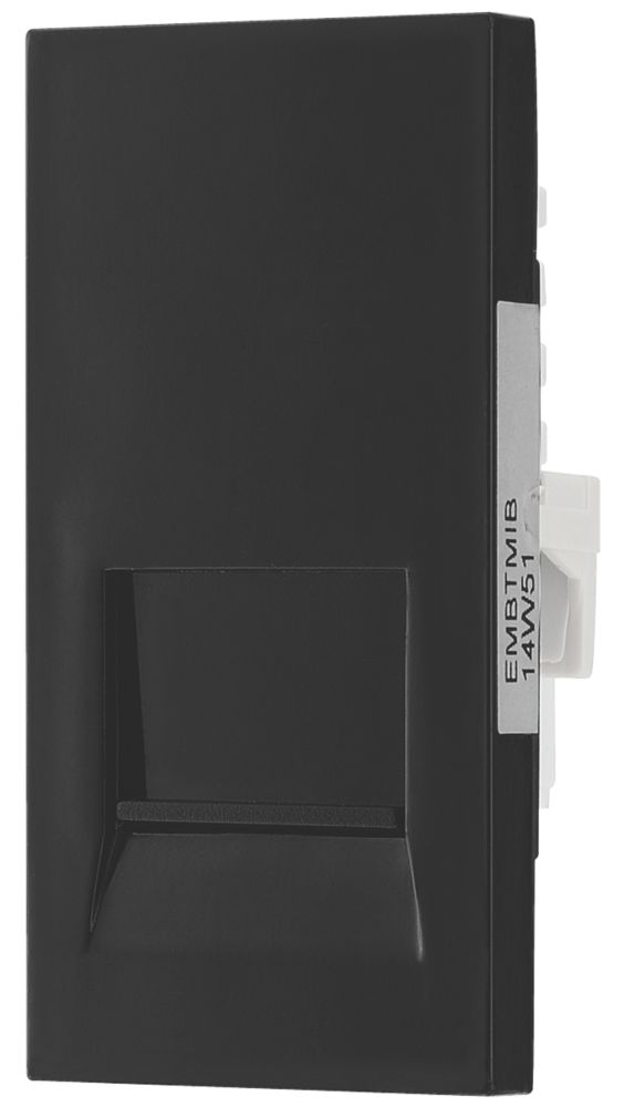 British General Modular Master Telephone Socket Black - Screwfix
