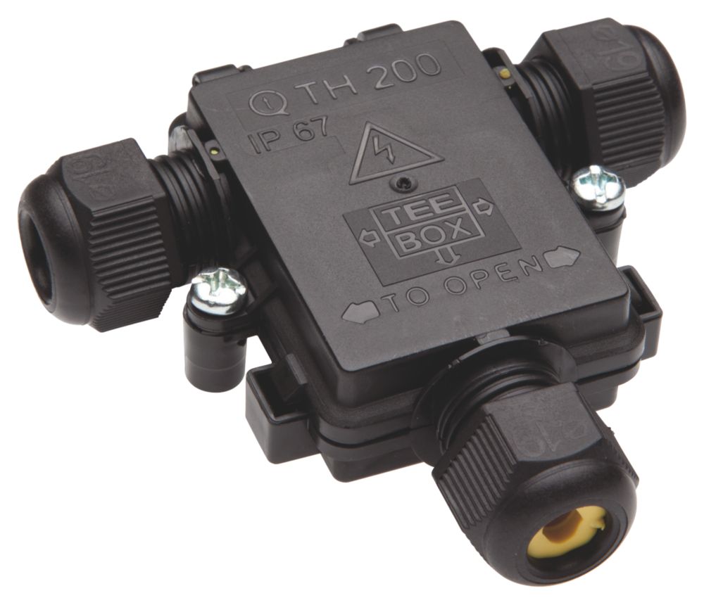 Hylec Teebox 3-Entry 3-Pole T-Junction with Terminal Strip - Screwfix