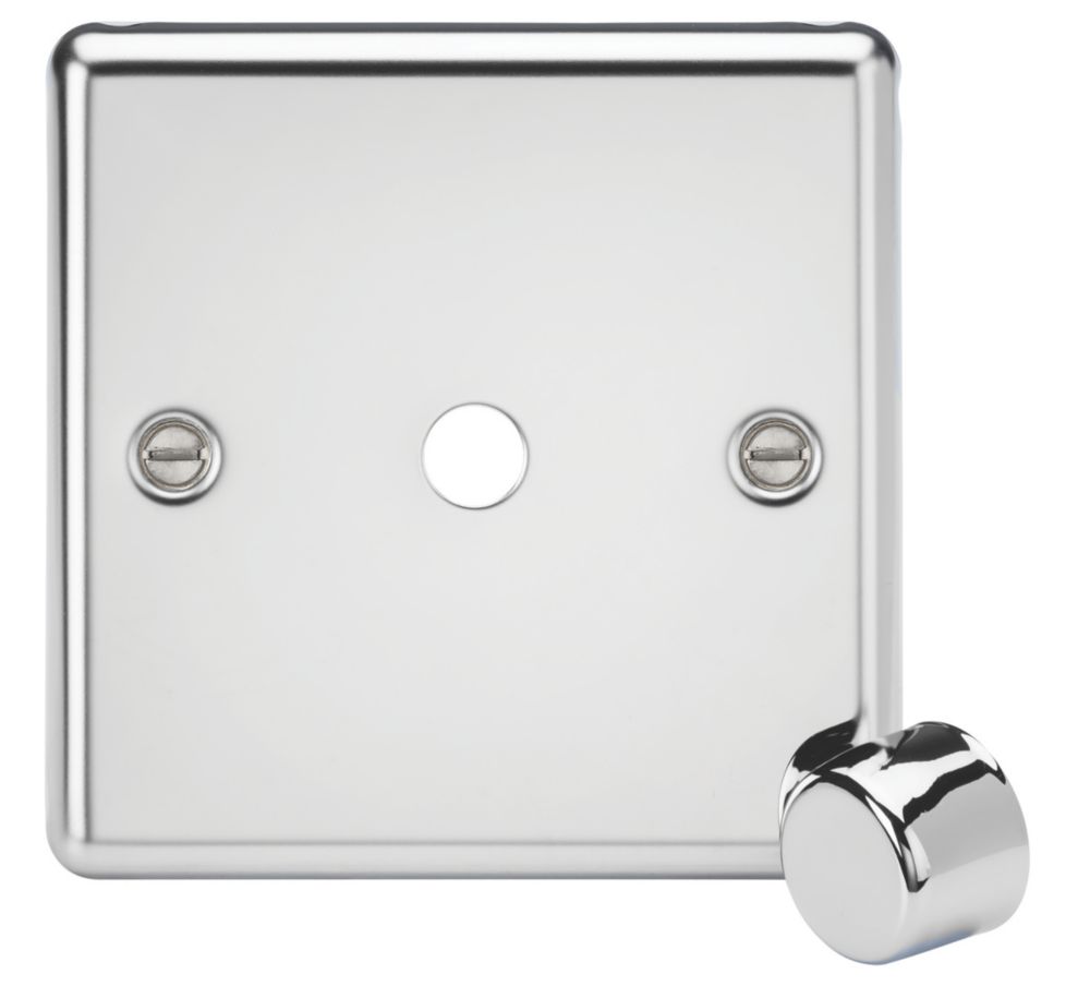 Knightsbridge Raised Rounded 1-Gang Modular Dimmer Switch Polished ...