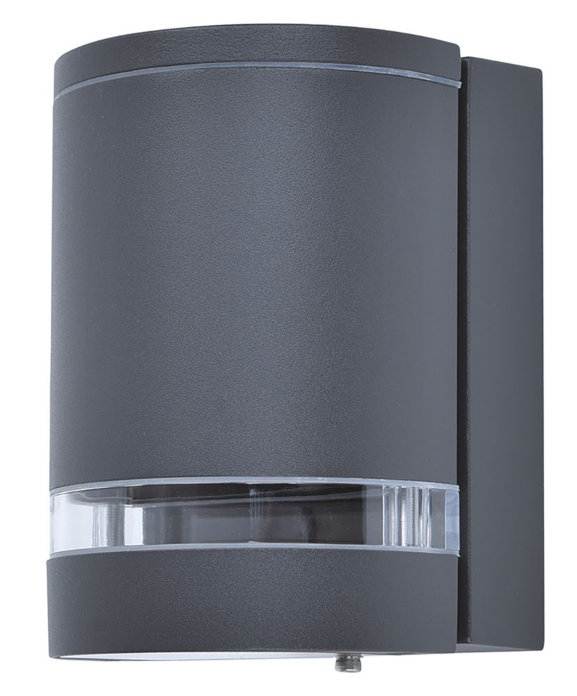 Lutec Focus Outdoor Wall Light Dark Grey - Screwfix