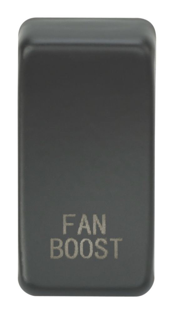 Knightsbridge 'FAN BOOST' Switch Cover Anthracite - Screwfix