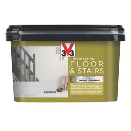 V33 2Ltr Feather Satin Acrylic Floor Paint - Screwfix