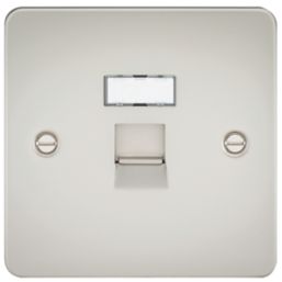 Knightsbridge 1-Gang RJ45 Ethernet Socket Pearl - Screwfix