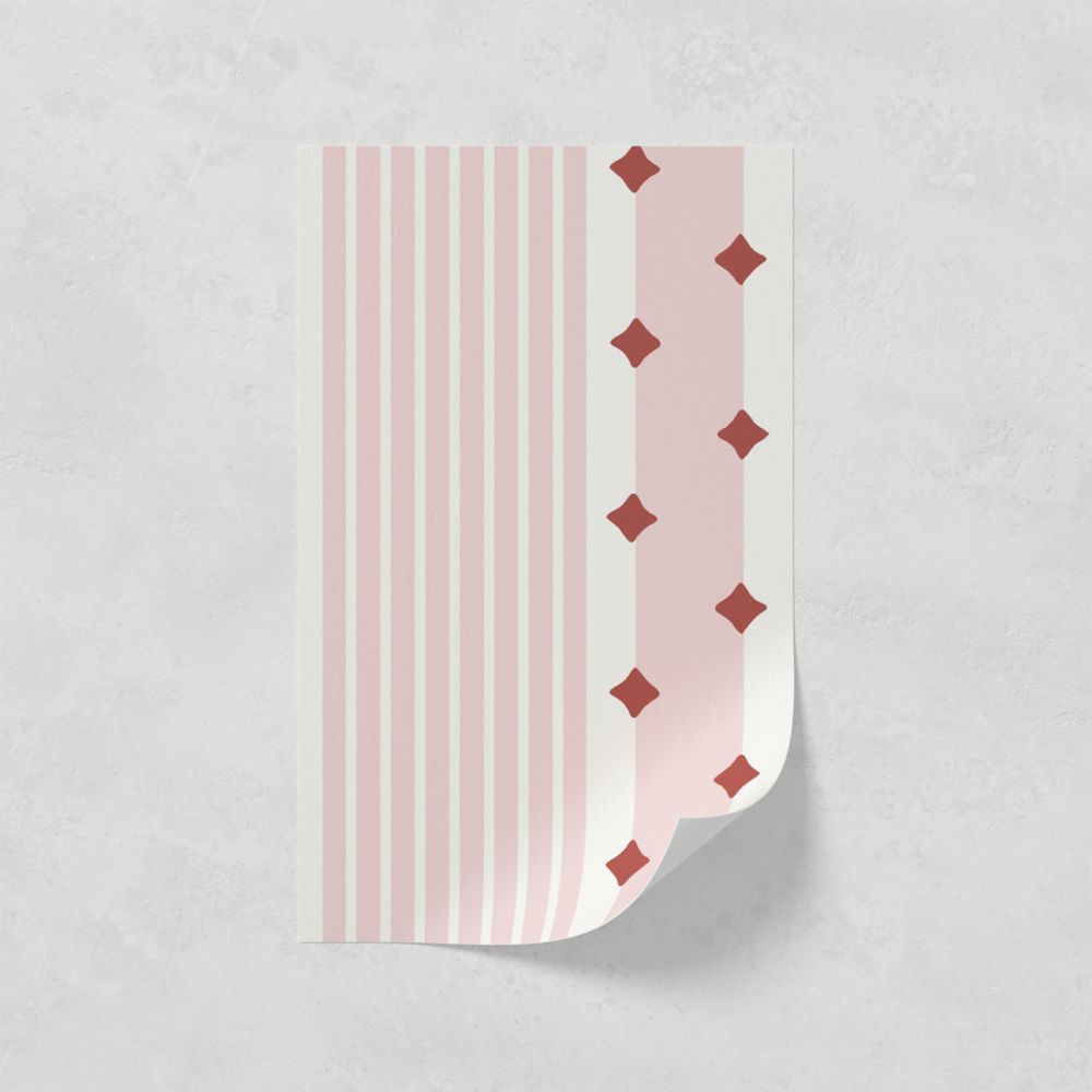 LickPro Pink Diamond 01 Wallpaper Sample 0.18m x 0.29m - Screwfix