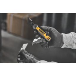 DEWALT Push & Flip Folding Fixed Blade Utility Knife - Screwfix