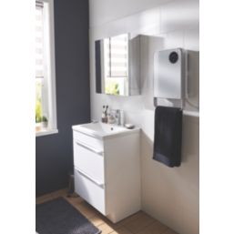 Imandra Freestanding Vanity Unit Gloss White 600mm x 450mm x 820mm ...