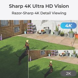 Reolink G770 TrackMix Solar-Powered White Wireless 4K Outdoor Round ...