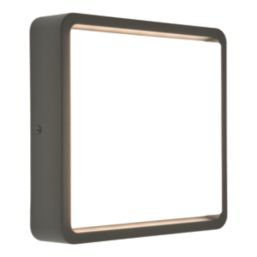 LAP Myko Southey Outdoor LED Wall Light Black 15.6W 1200lm - Screwfix