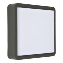 LAP Myko Southey Outdoor LED Wall Light Black 15.6W 1200lm - Screwfix