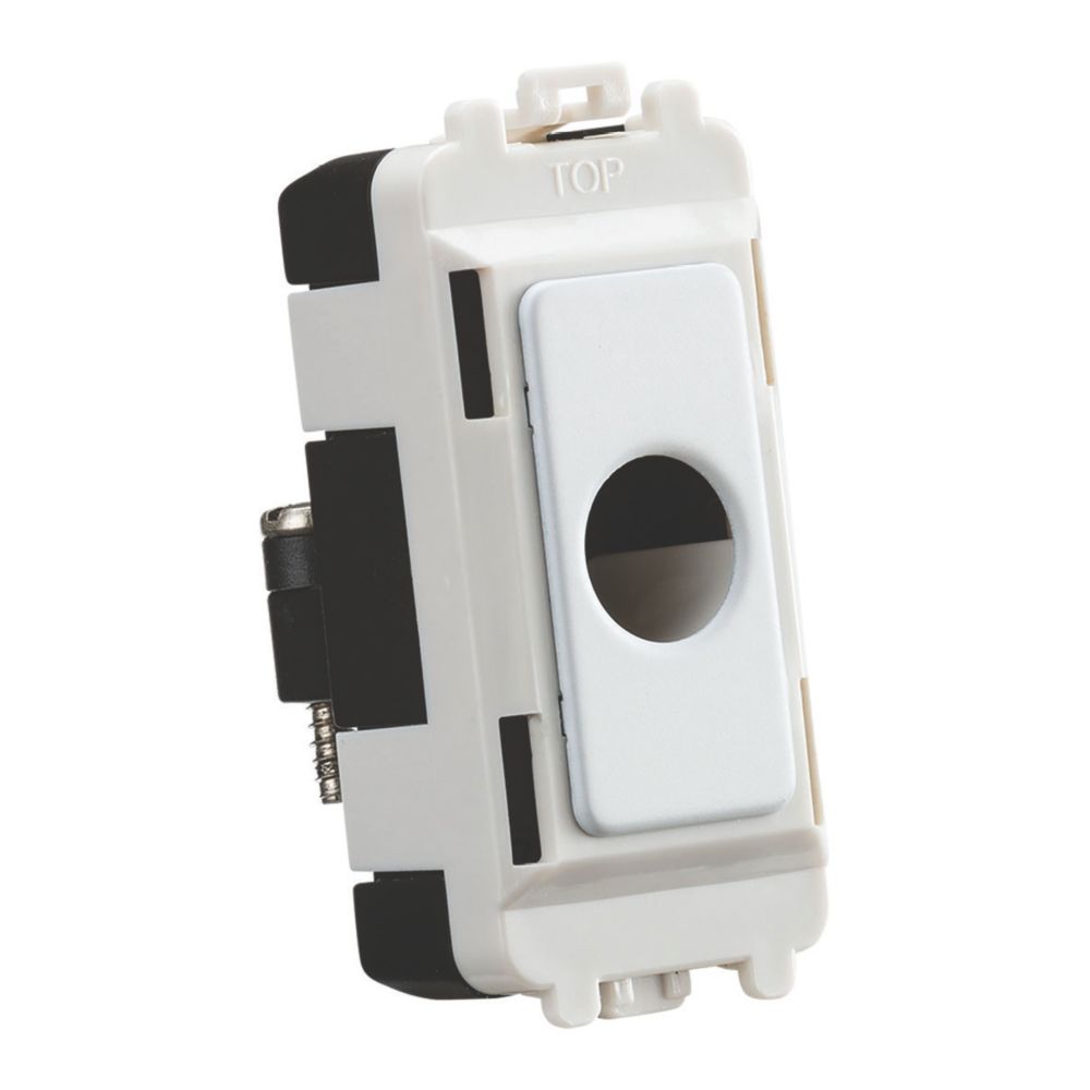 Knightsbridge GDM012MW 0A Grid Flex Outlet Matt White - Screwfix
