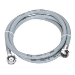 Flomasta Washing Machine Hose Grey 2.5m x 3/4" - Screwfix