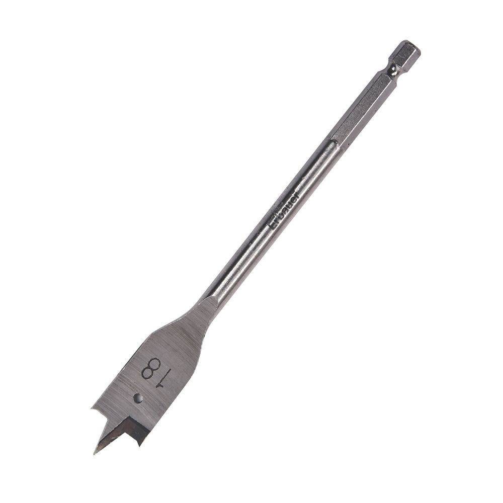 Erbauer Hex Shank Flat Wood Drill Bit 18mm x 152mm - Screwfix