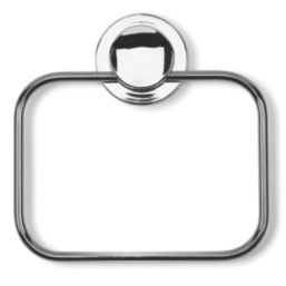 Croydex Stick 'N' Lock Towel Ring Chrome - Screwfix