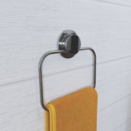 Croydex Stick 'N' Lock Towel Ring Chrome - Screwfix