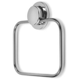 Croydex Stick 'N' Lock Towel Ring Chrome - Screwfix