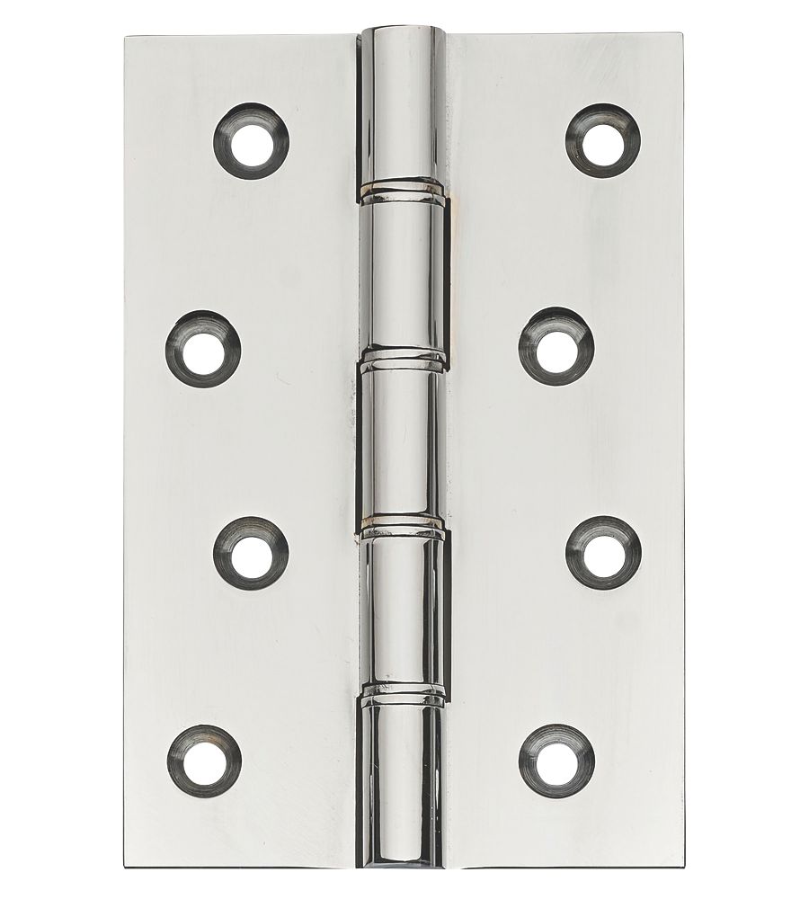 Polished Chrome Double Phosphor Bronze Washered Butt Hinges 101mm x ...