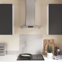 Cooke & Lewis CLCG60LKSS Canopy Hood Silver 598mm - Screwfix