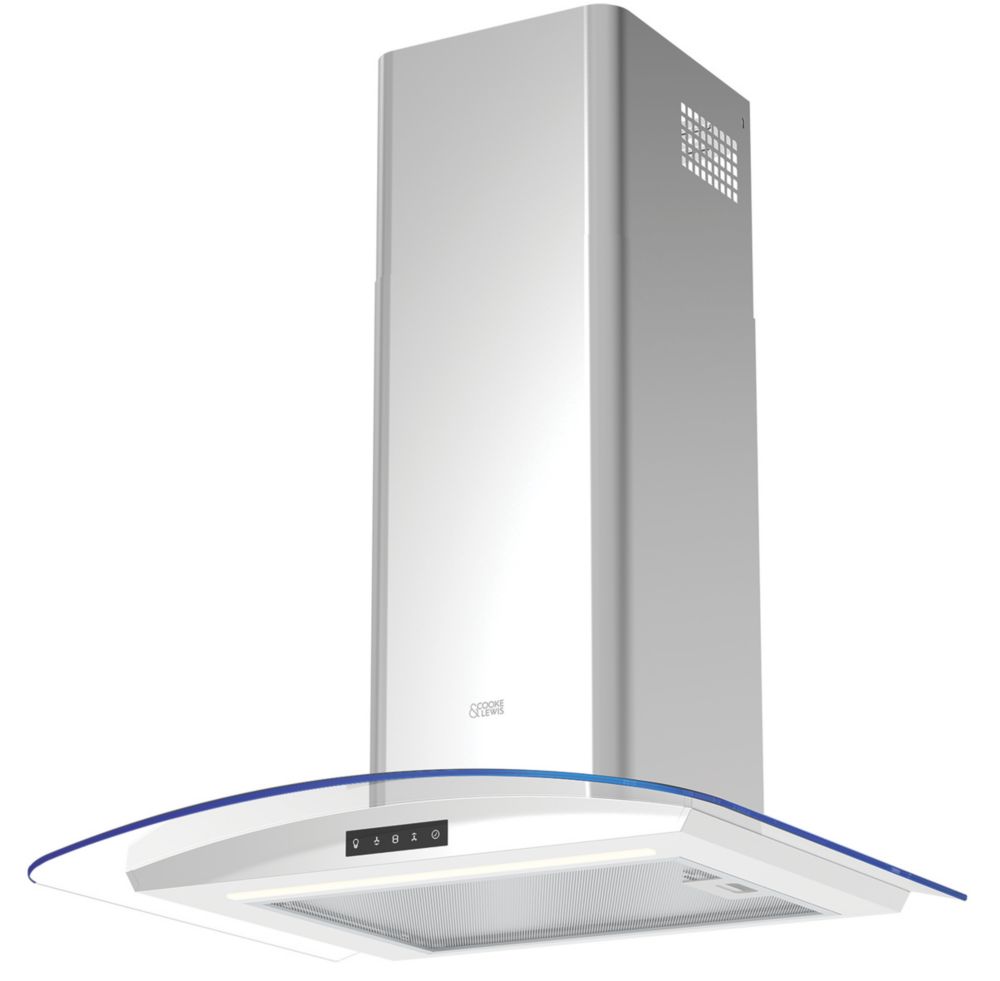 Cooke & Lewis CLCG60LKSS Canopy Hood Silver 598mm - Screwfix